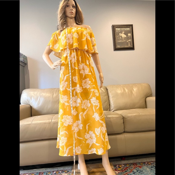 Show Me Your MuMu | Dresses | Show Me Your Mumu Off Shoulder Yellow ...